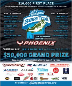 Alabama Bass Trail Announces 2021 Tournament Schedule and Payout ...