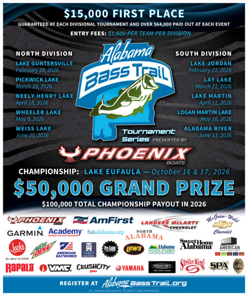 2026 Alabama Bass Trail Tournament Series Announcement - Alabama Bass ...